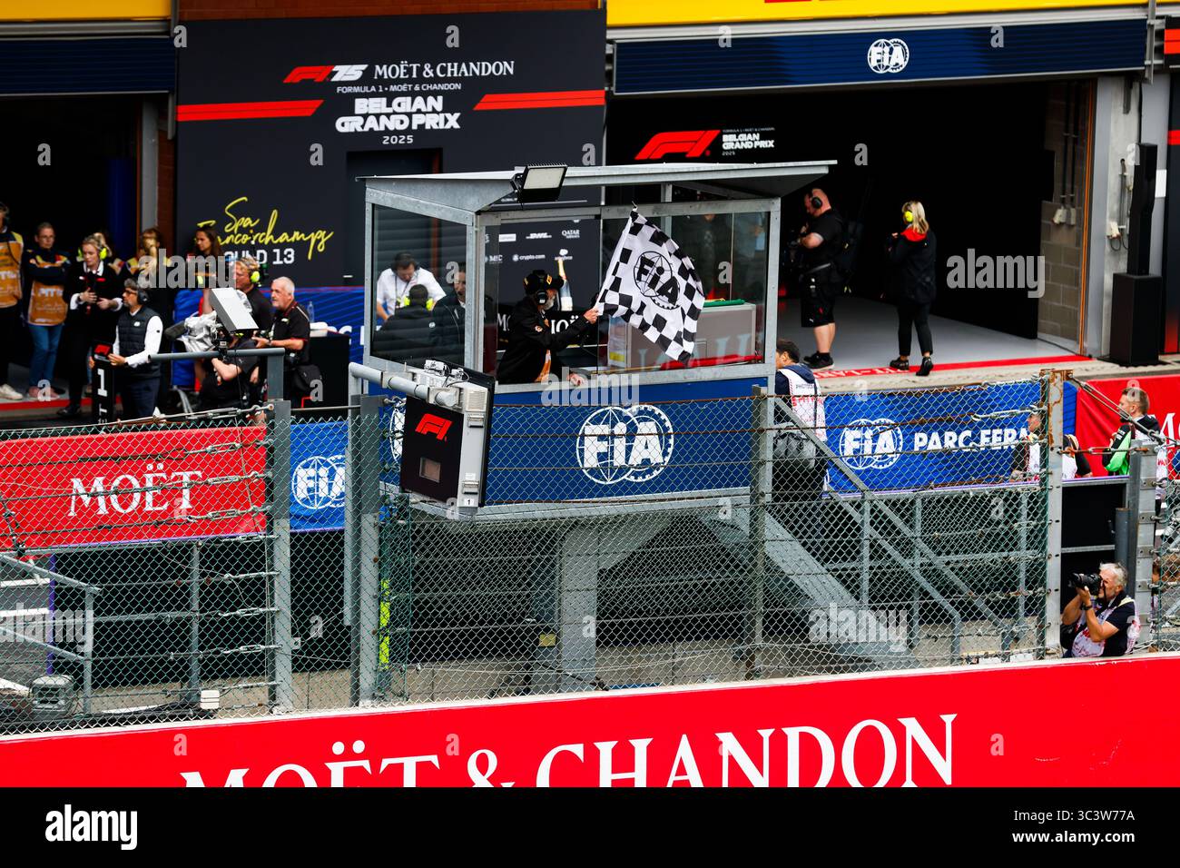 FIA flag, drapeau during the 2025 Formula 1 Belgian Grand Prix, 13th ...
