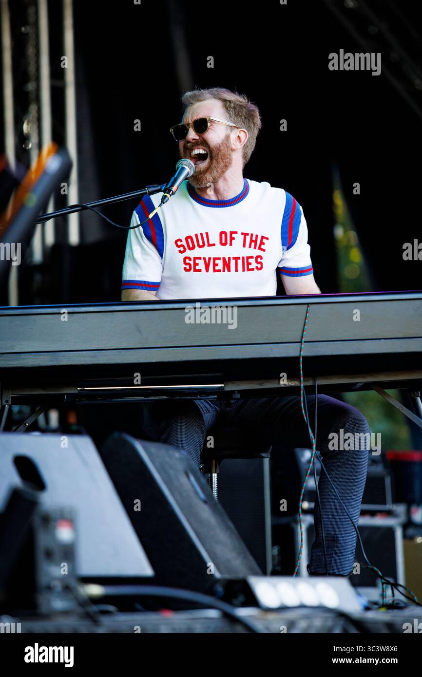 The Milk performing at Lazydays Festival 2025, Southend-on-Sea, Essex ...