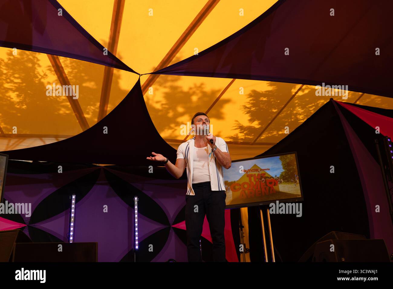 Southwold, UK, 27 July, 2025. Latitude Festival 2025. Pictured left to ...