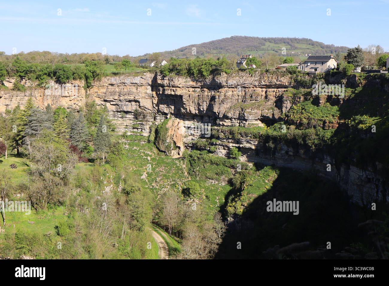 Bozouls Canyon, commonly known as the Bozouls Hole, Bozouls Village ...