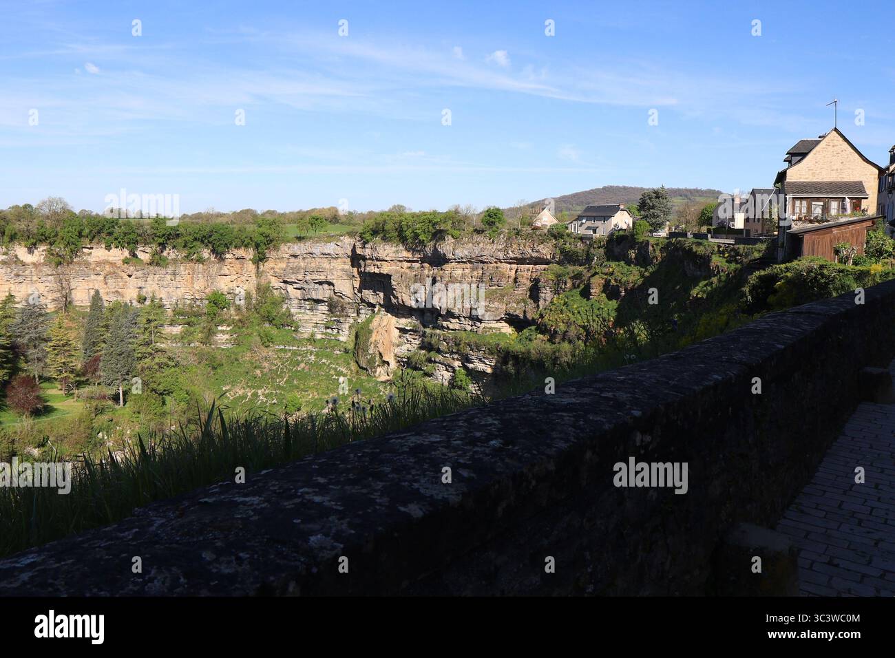 Bozouls Canyon, commonly known as the Bozouls Hole, Bozouls Village ...