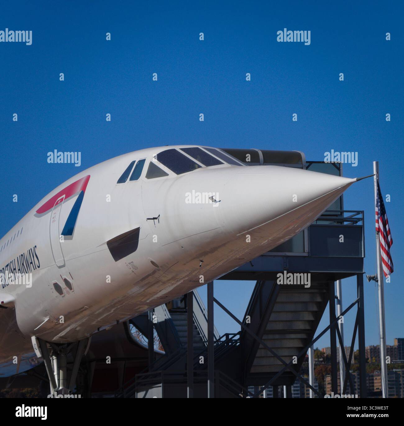 concorde plane from outside at usa Stock Photo - Alamy