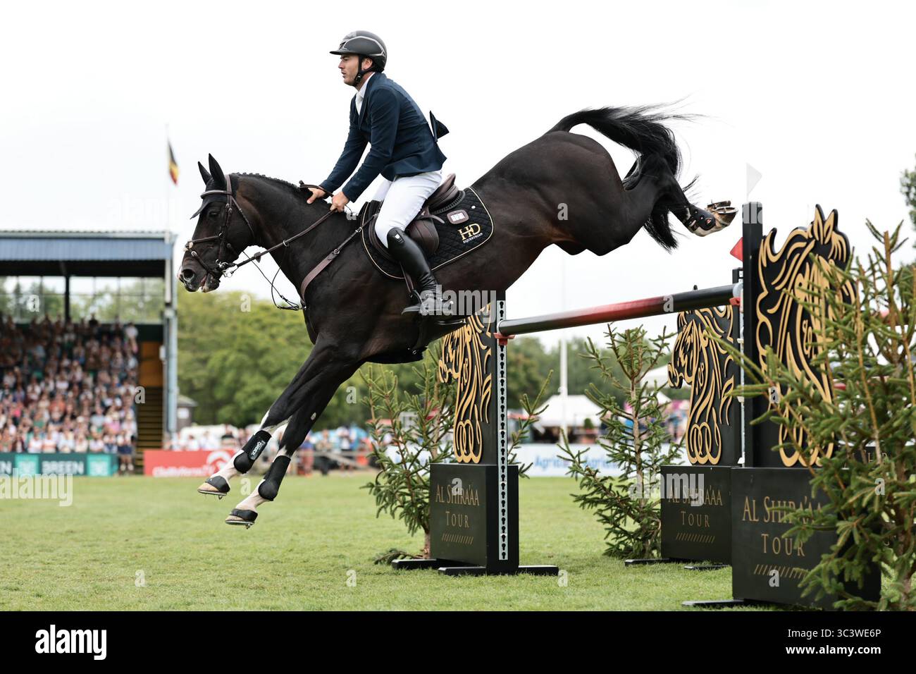 Donald Whitaker of Great Britain riding Di Caprio during the first ...