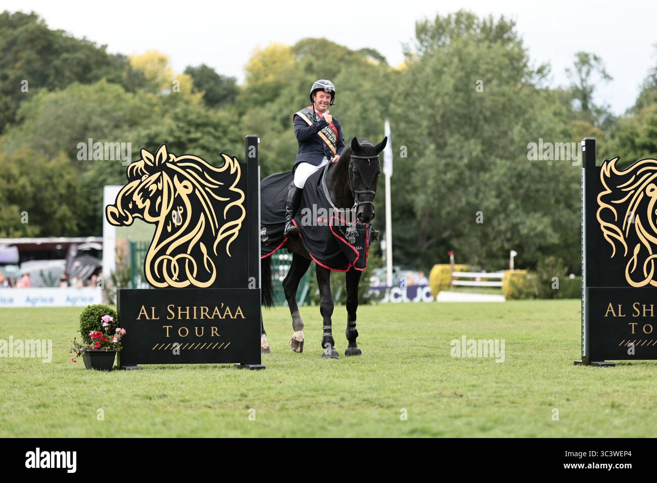 Hassocks, UK. 27 July, 2025. Robert Whitaker of Great Britain riding ...