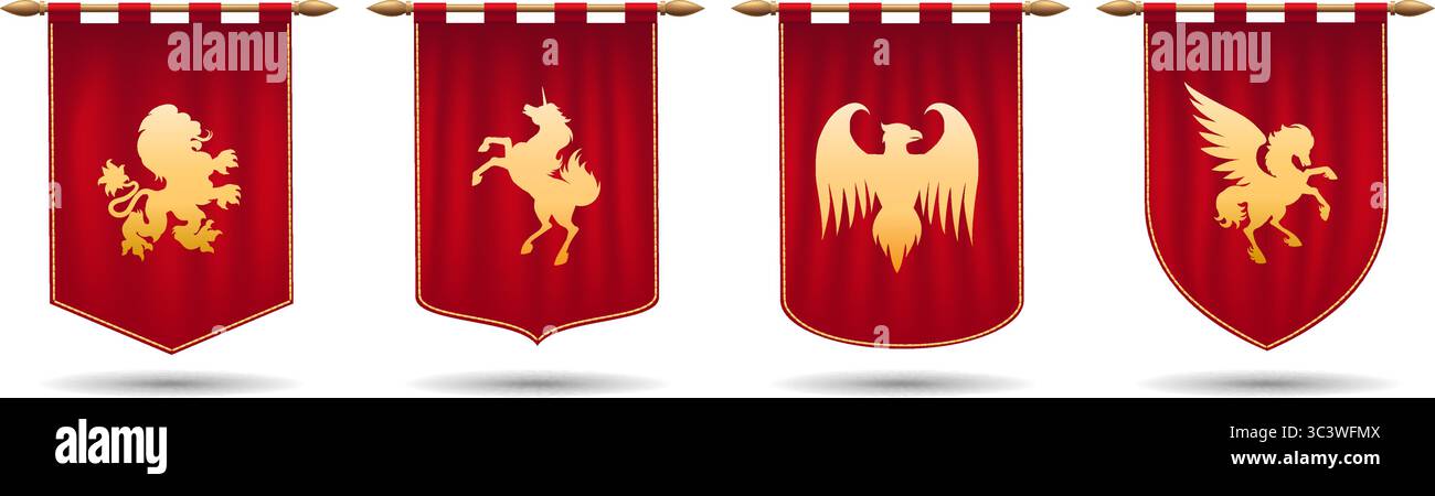 Heraldic flag hi-res stock photography and images - Alamy