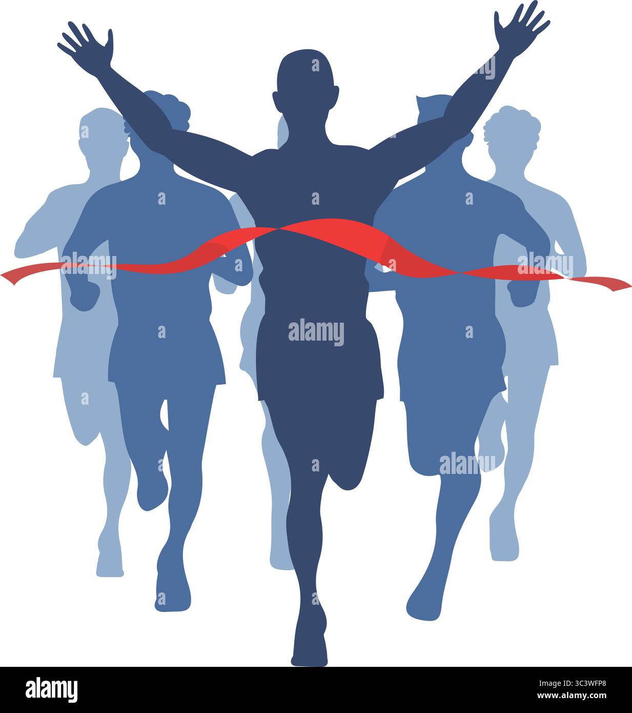 Athlete runner finish Cut Out Stock Images & Pictures - Alamy