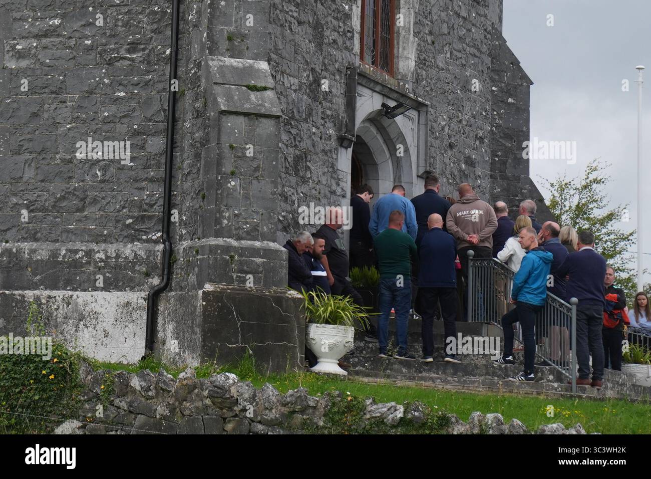 People attend a prayer service at the Church of the Immaculate ...