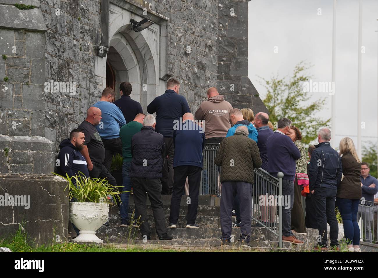 People attend a prayer service at the Church of the Immaculate ...