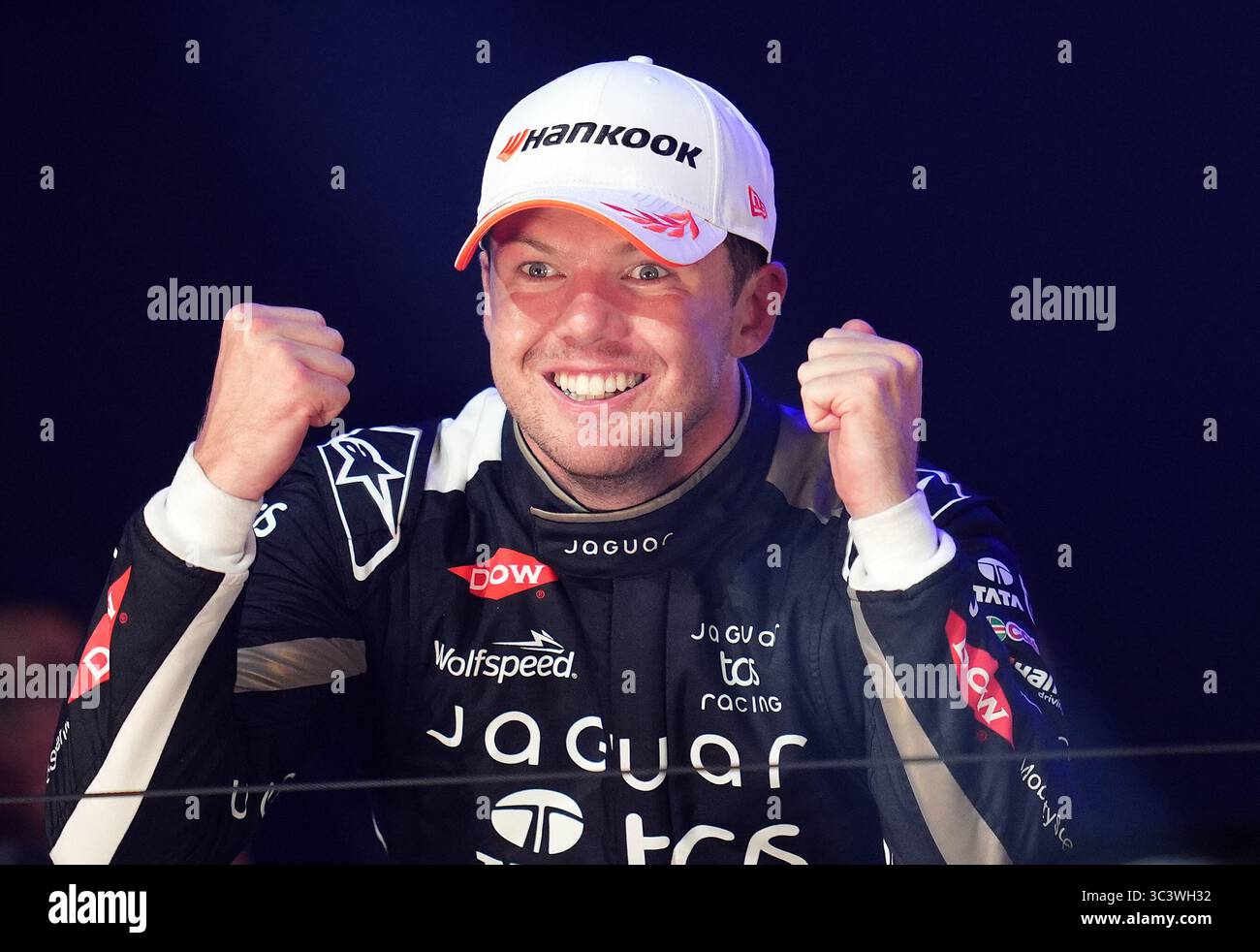 Nick Cassidy celebrates winning the 2025 London E-Prix, ABB FIA Formula ...