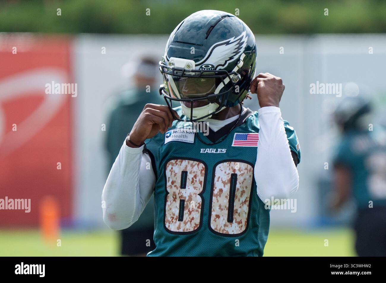 Philadelphia Eagles' Danny Gray looks on during practice at NFL ...