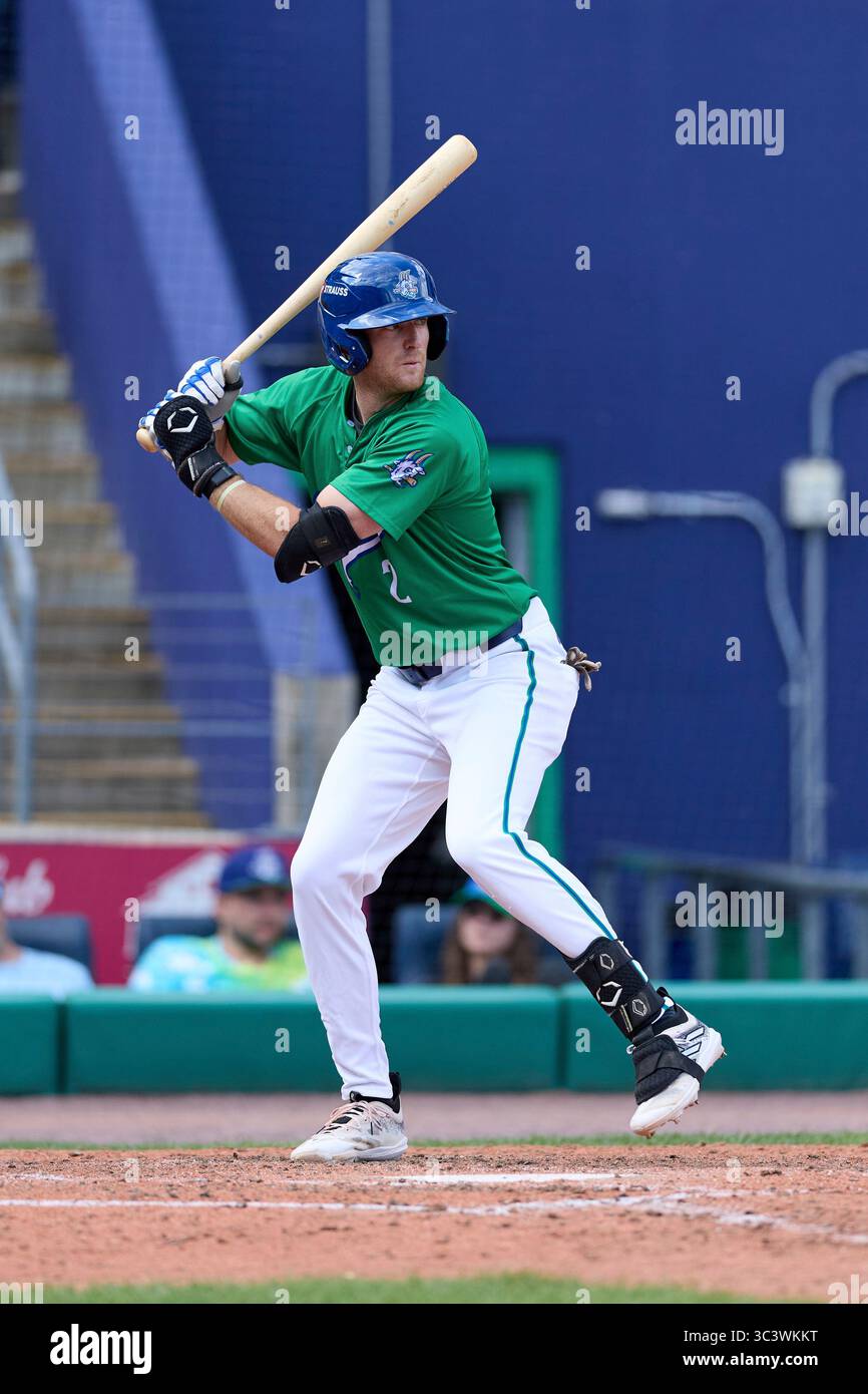 Hartford Yard Goats infielder Braylen Wimmer (2) bats against the ...