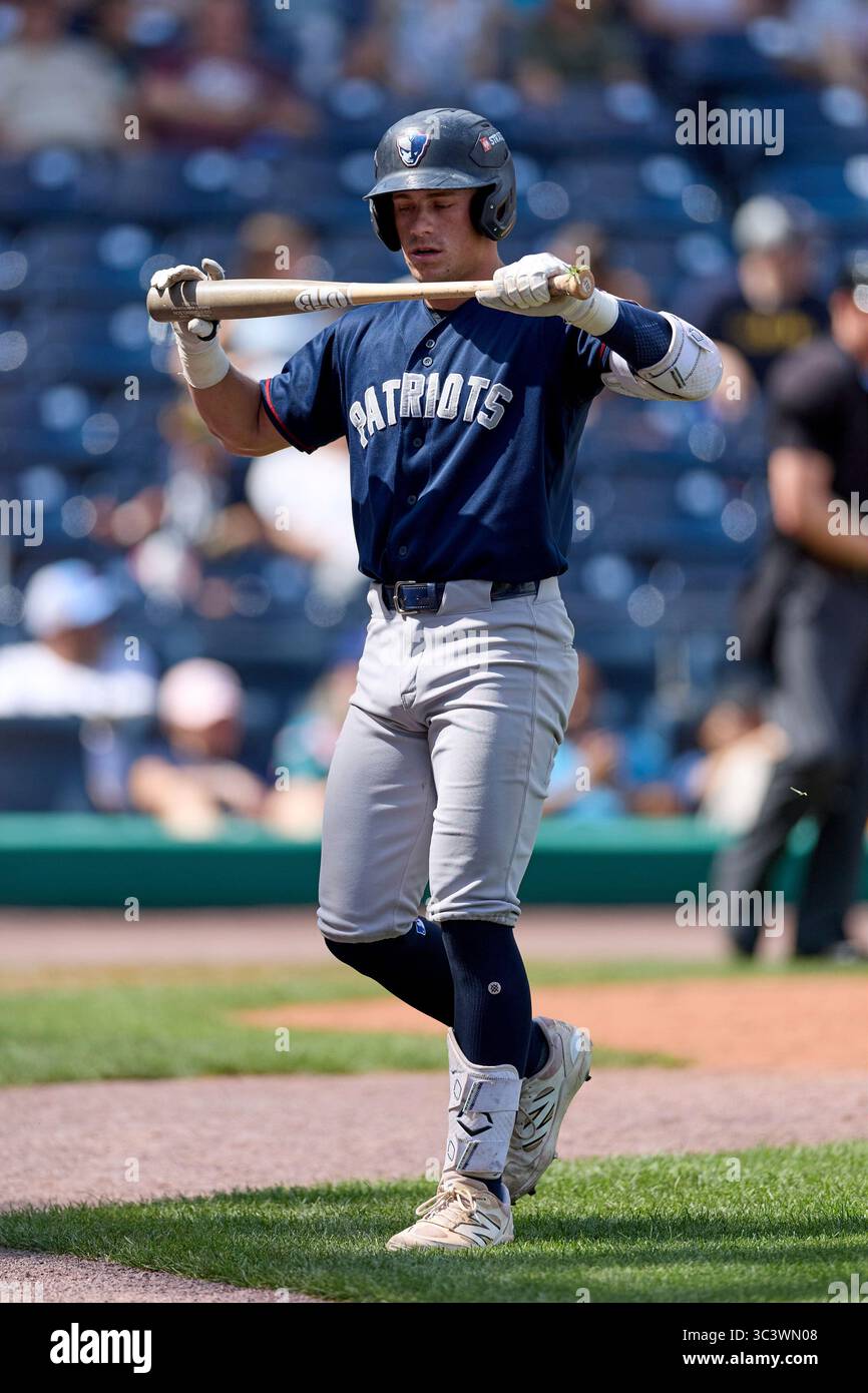 Somerset Patriots outfielder Cole Gabrielson (6) walks to the dugout ...
