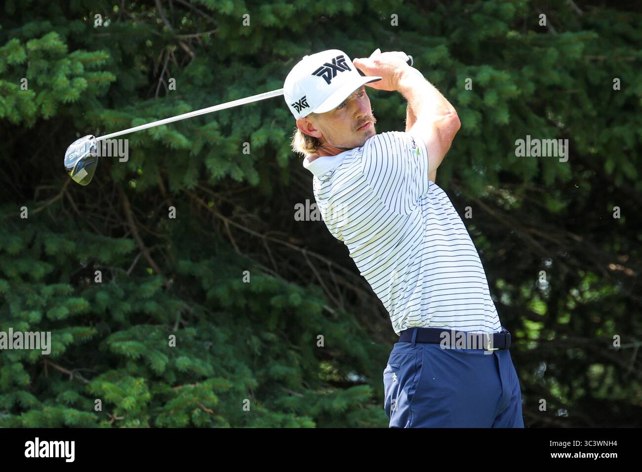 July 27th, 2025: Jake Knapp of the United States hits his shot on the ...
