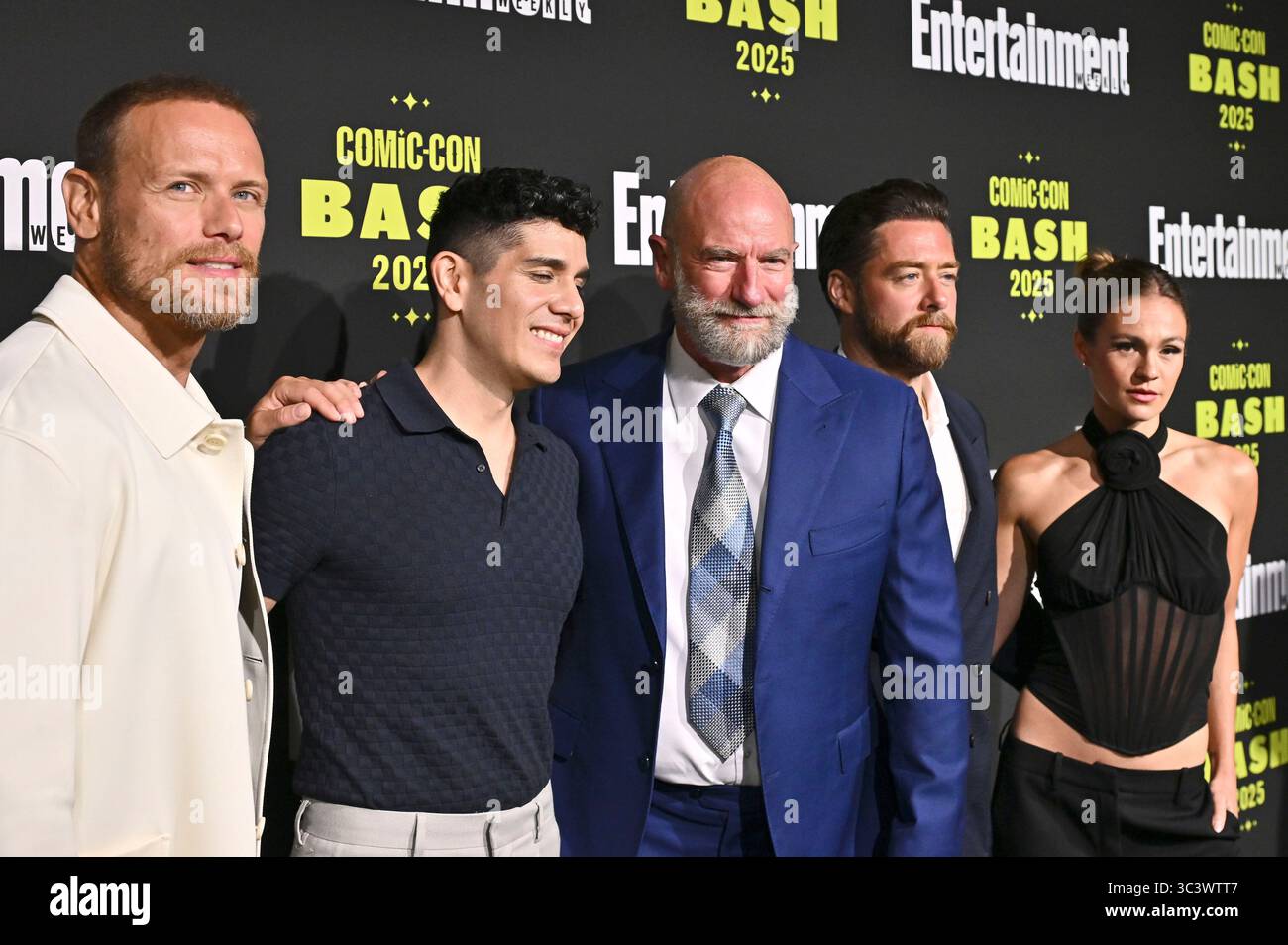 Sam Heughan, Patrick Gomez, Graham McTavish, Richard Rankin und Sophie ...