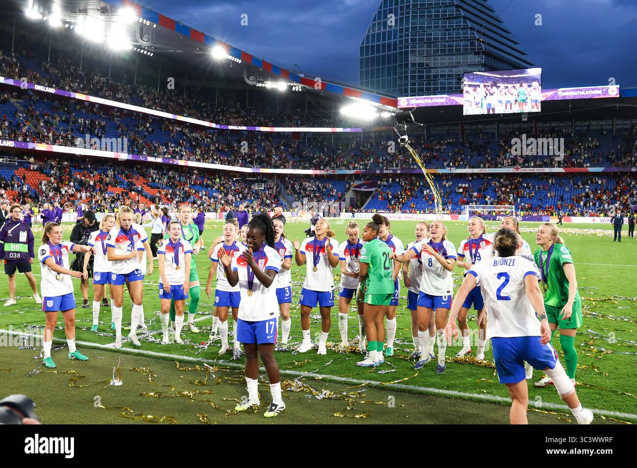 BASEL, SWITZERLAND - JULY 27: Goalkeeper Hannah Hampton of England ...