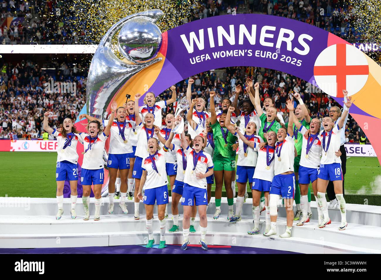 BASEL, SWITZERLAND - JULY 27: Goalkeeper Hannah Hampton of England ...