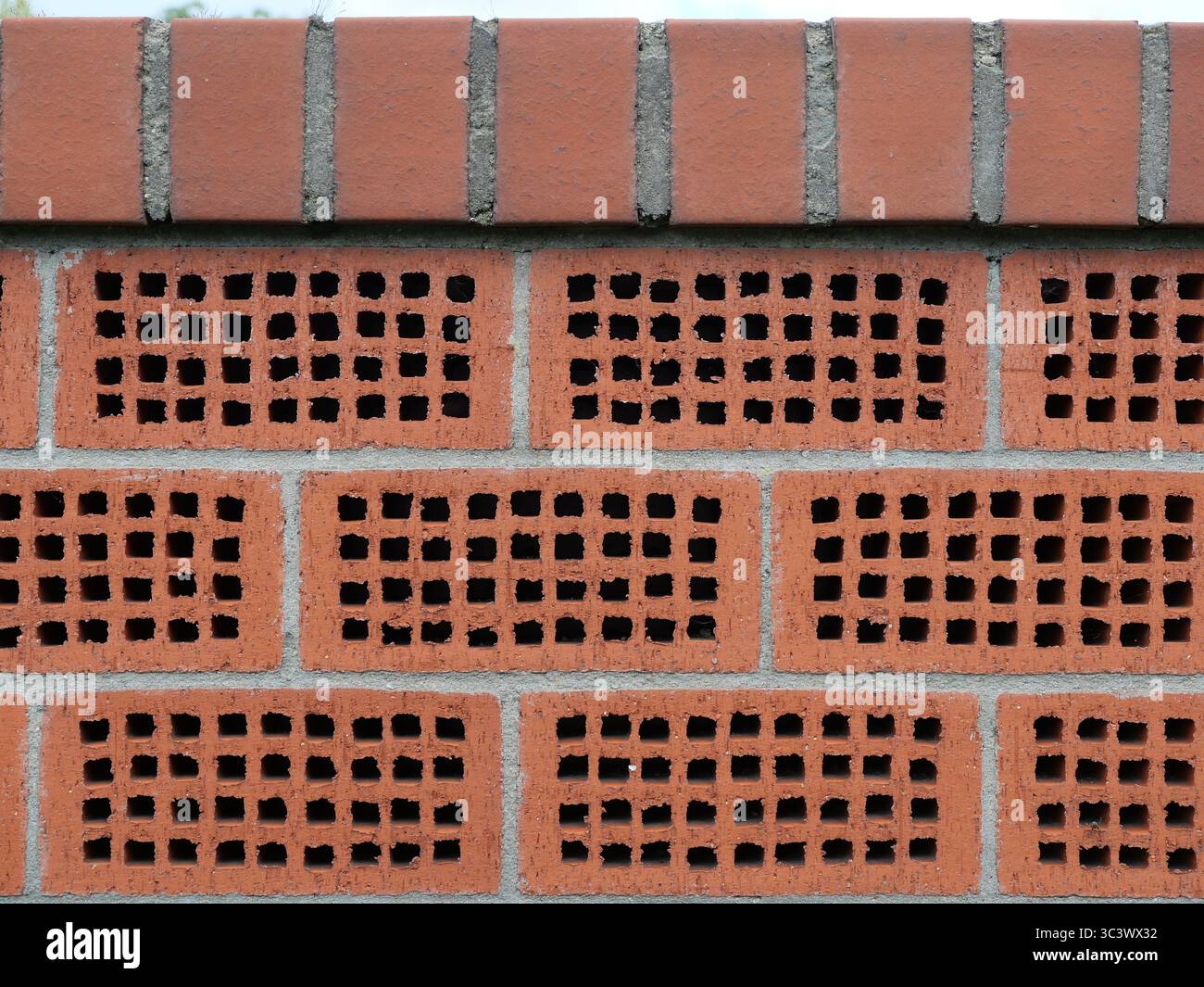 Perforated brick wall detail hi-res stock photography and images - Alamy