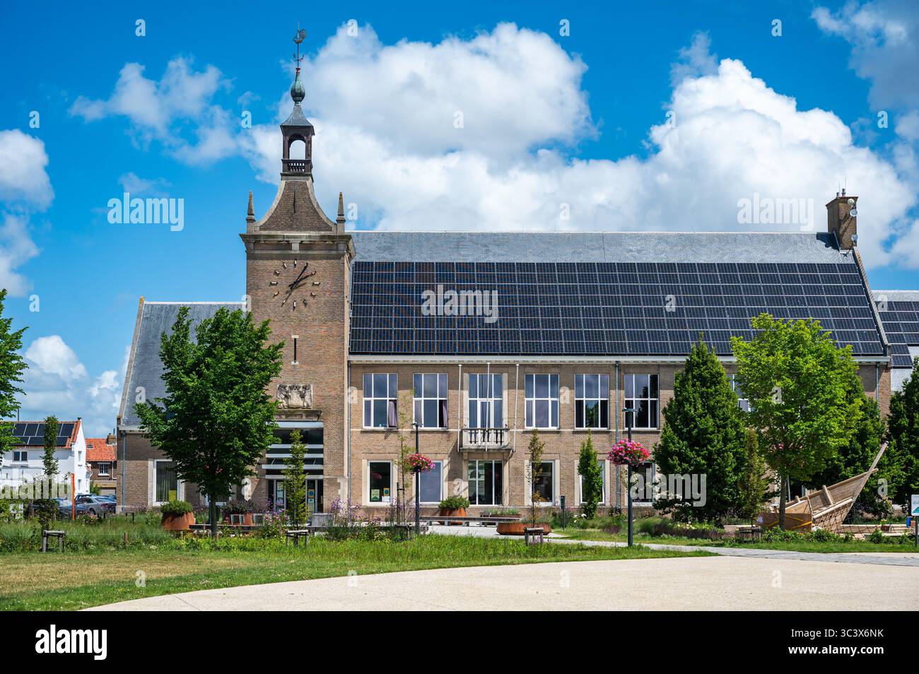 The brick stone church of Zeebrugge, West Flanders, Belgium 7 July 2025 ...