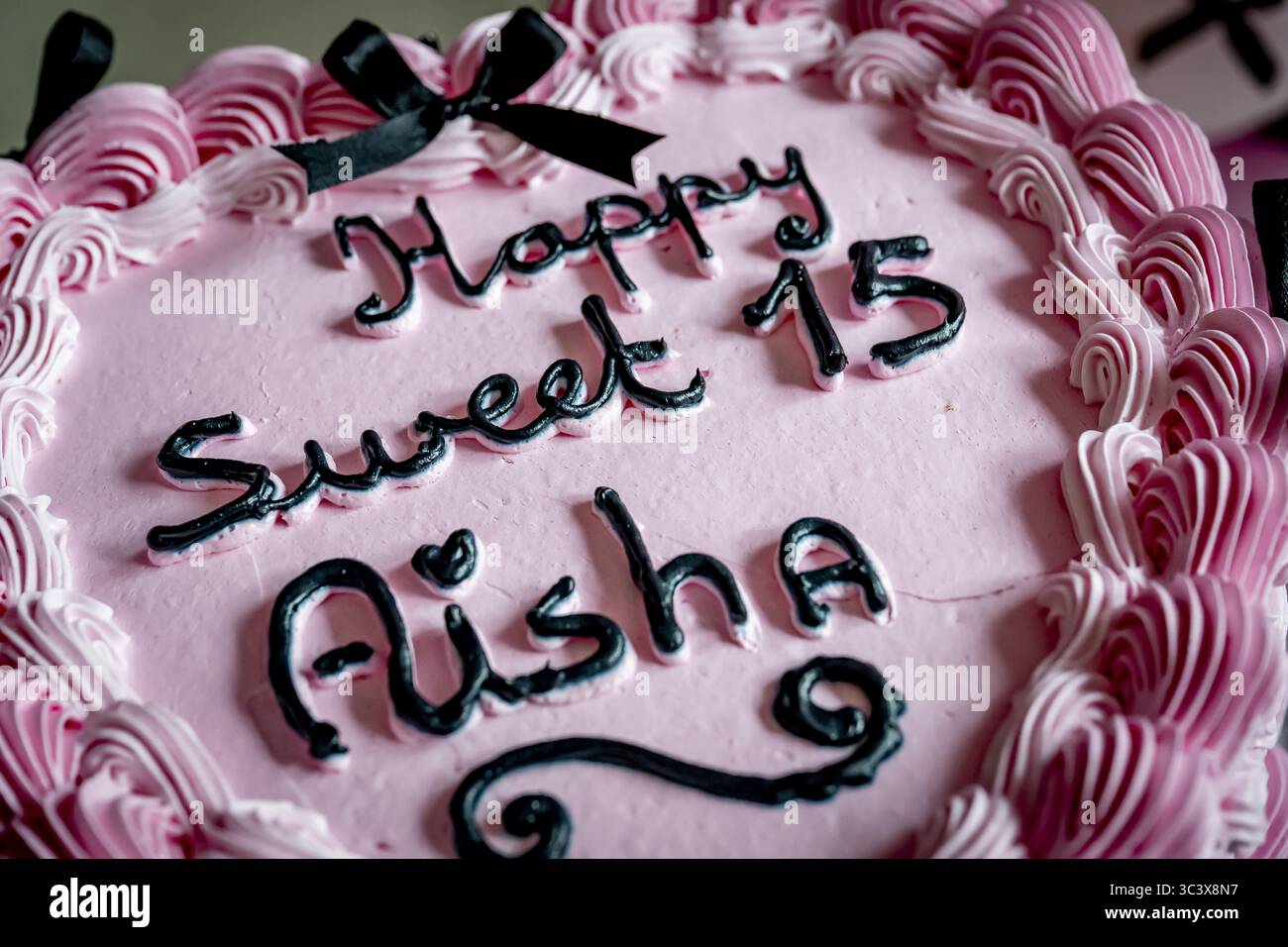 ROTTERDAM - A girl teenager celebrates her 15-year-old birthday with a ...