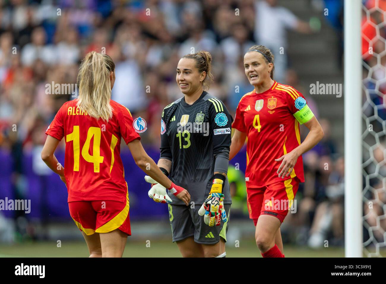 BASEL, SWITZERLAND - JULY 27: goalkeeper Catalina Coll of Spain R ...
