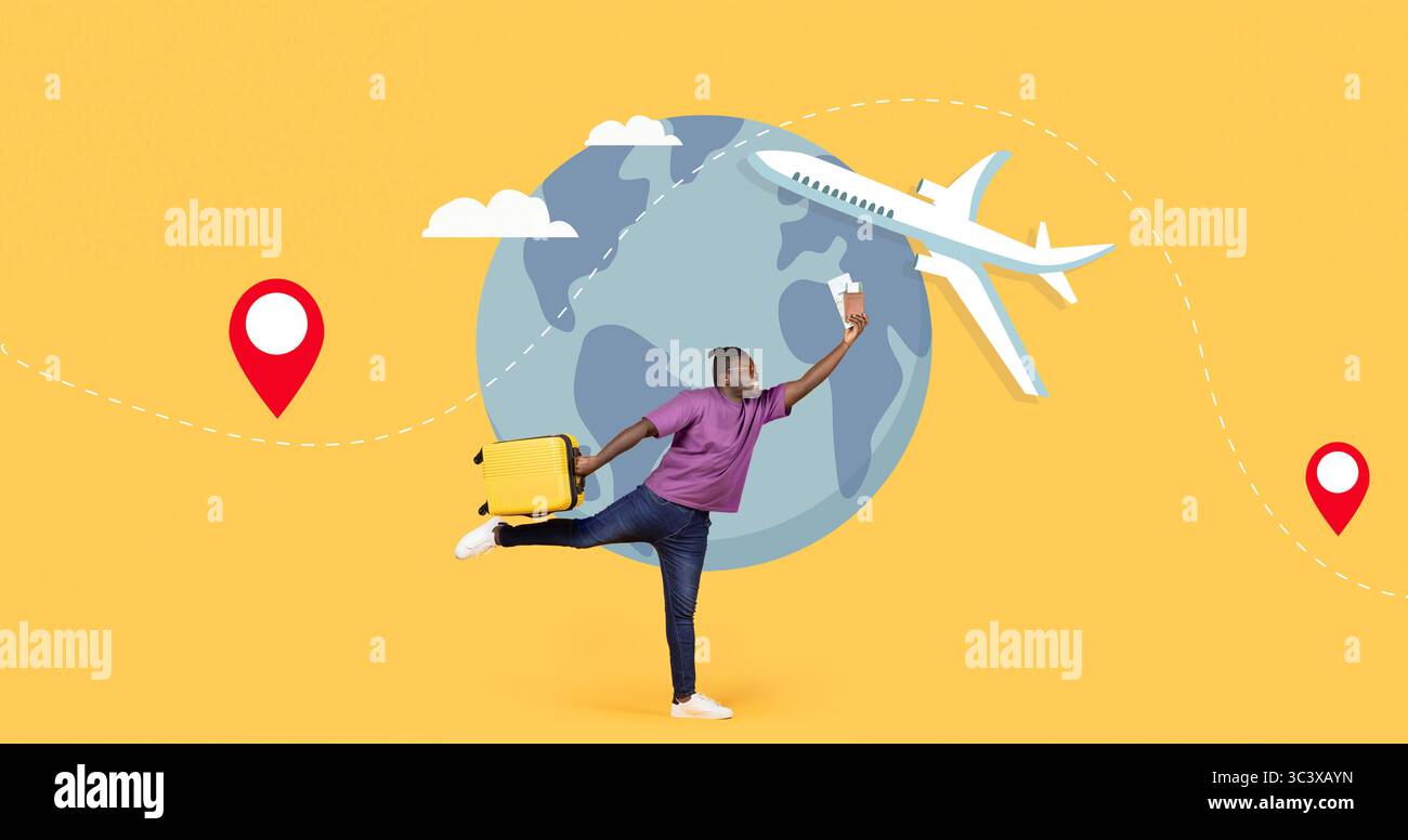Exciting vacation adventure luggage hi-res stock photography and images ...