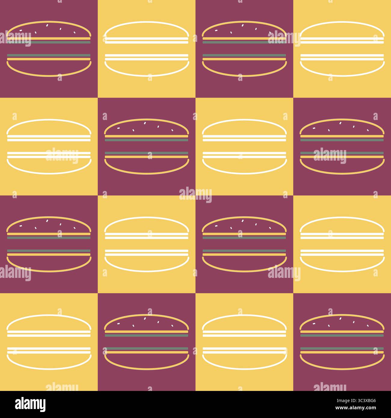 No burger simple vector Stock Vector Images - Alamy