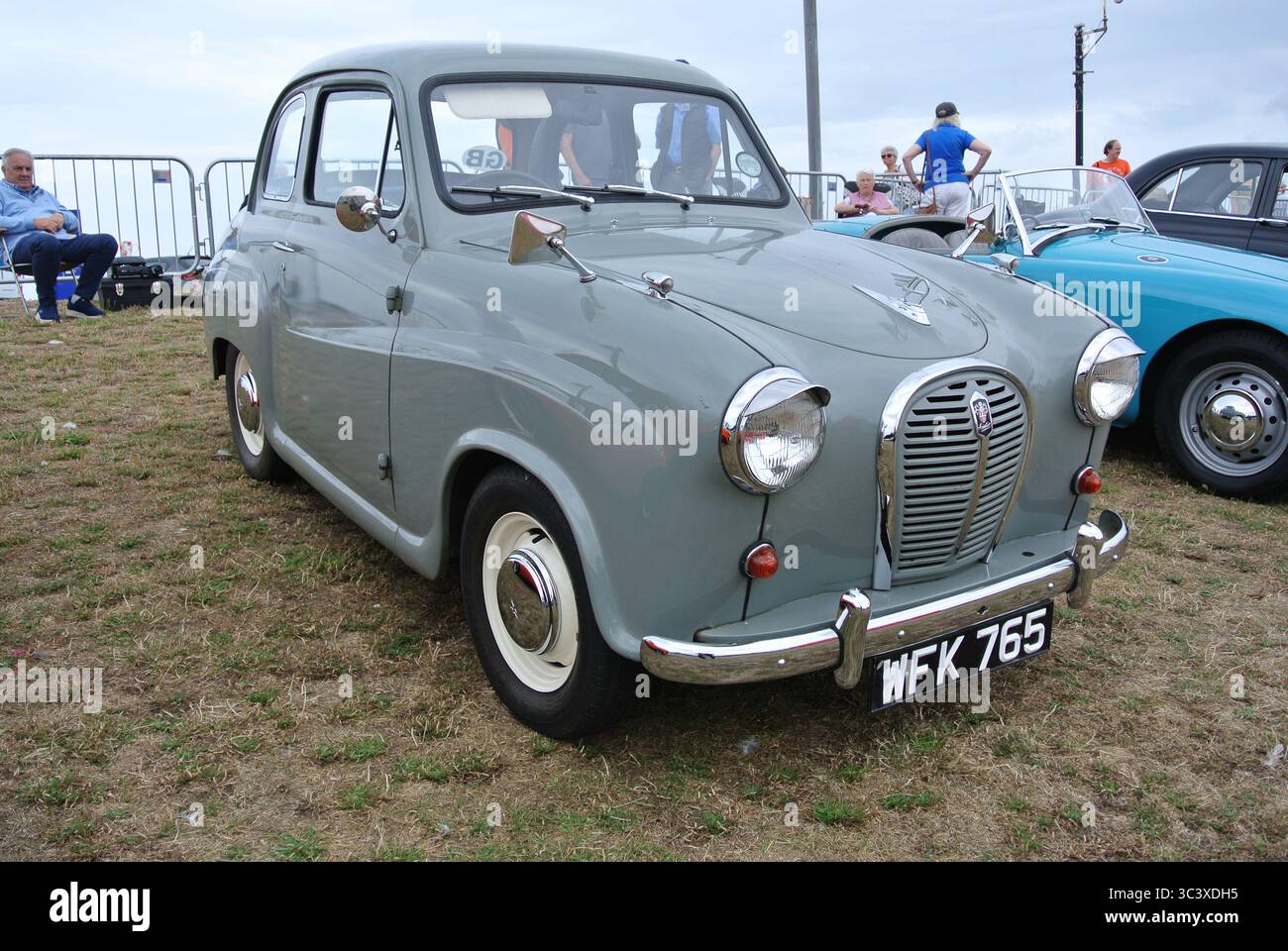 A 1959 Austin A30 parked on display at the English Riviera classic car ...