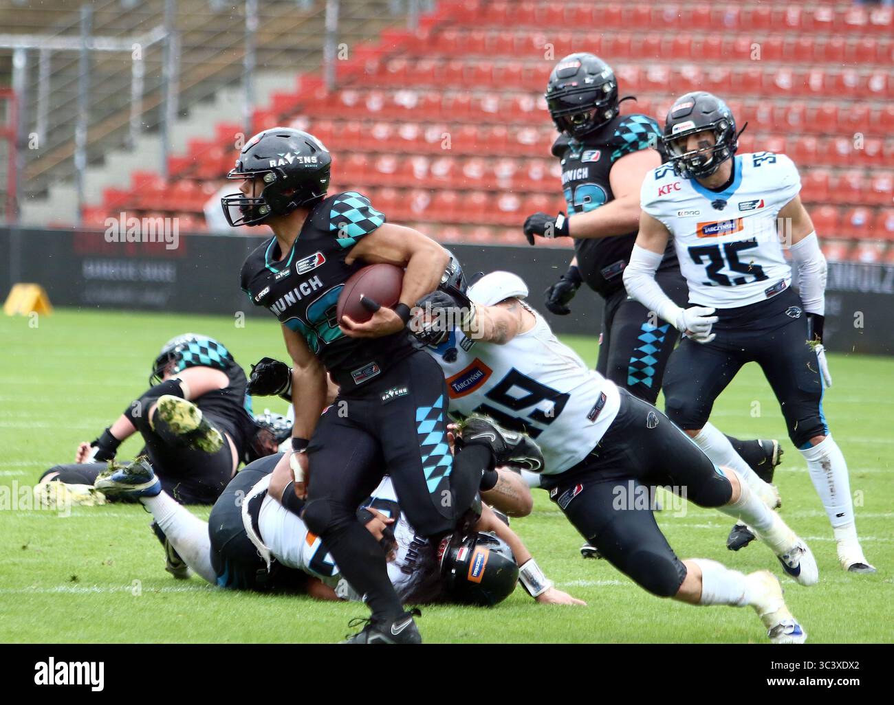 von links Justin RODNEY (Muenchen), European League Football; Munich ...
