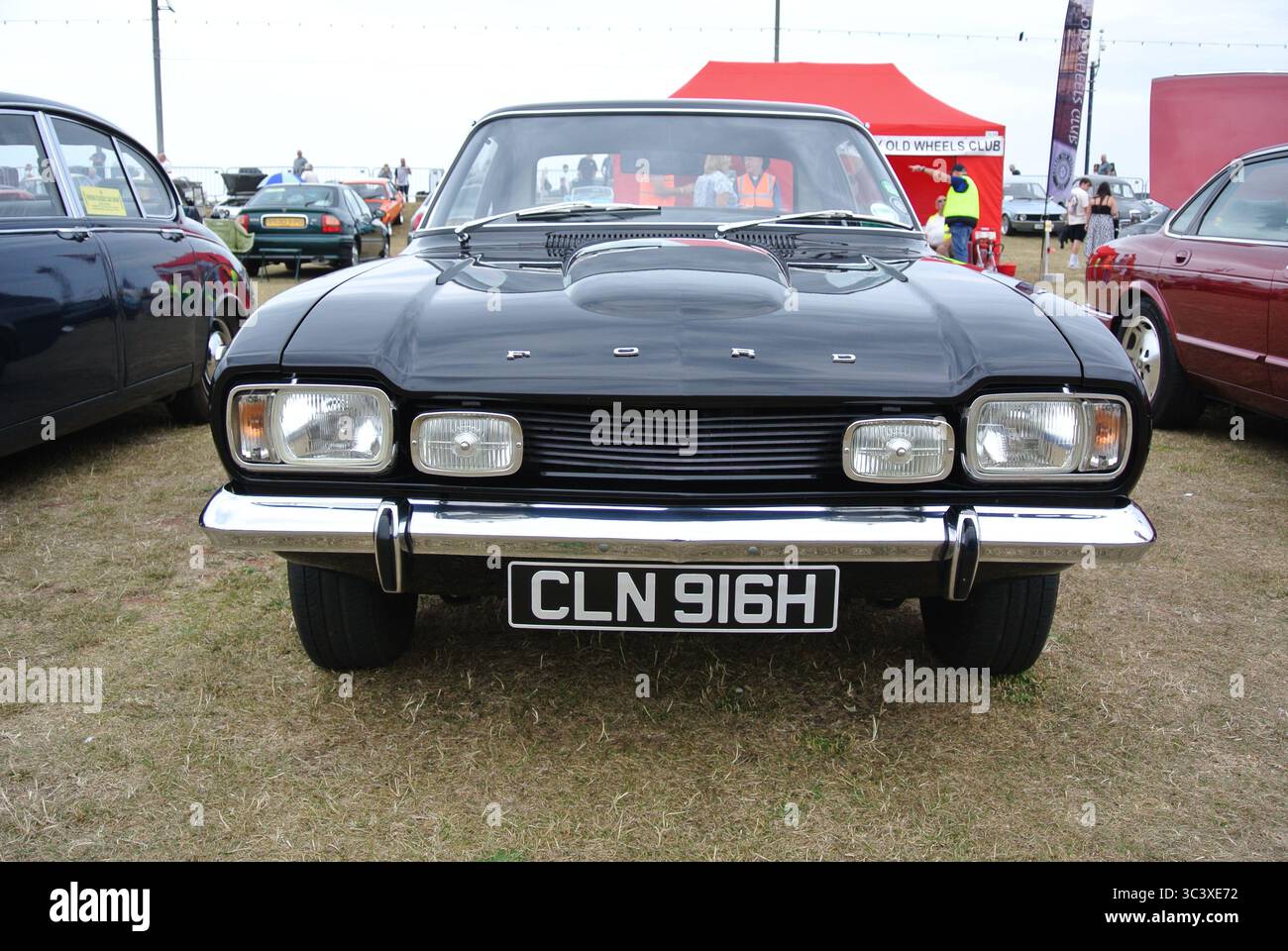 A 1969 Ford Capri Mk 1 parked on display at the English Riviera classic ...