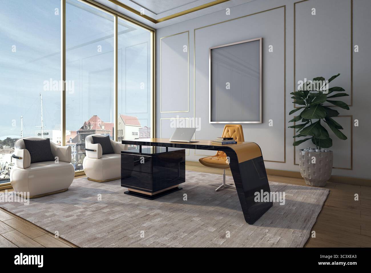 3d digital render office hi-res stock photography and images - Alamy