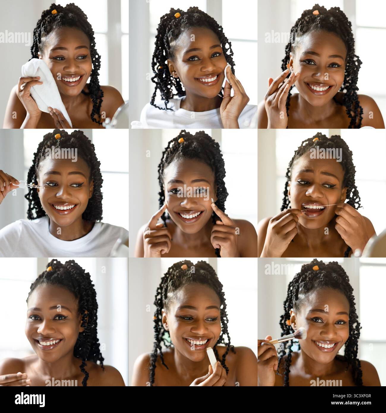 Pampering self care collage hi-res stock photography and images - Alamy