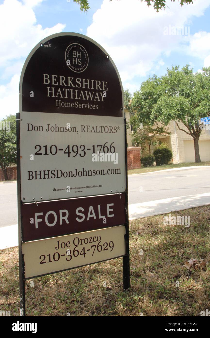 A Berkshire Hathaway Home Services real estate sign within the Joint ...