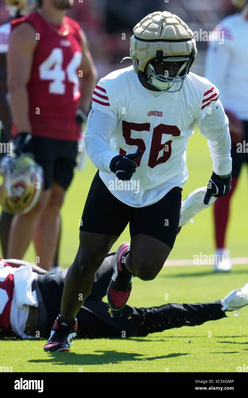 San Francisco 49ers defensive lineman Tarron Jackson (56) runs during ...