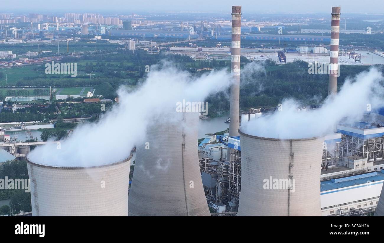 HUAI'AN, CHINA - JULY 27, 2025 - Huaneng Huaiyin Power Plant is in ...