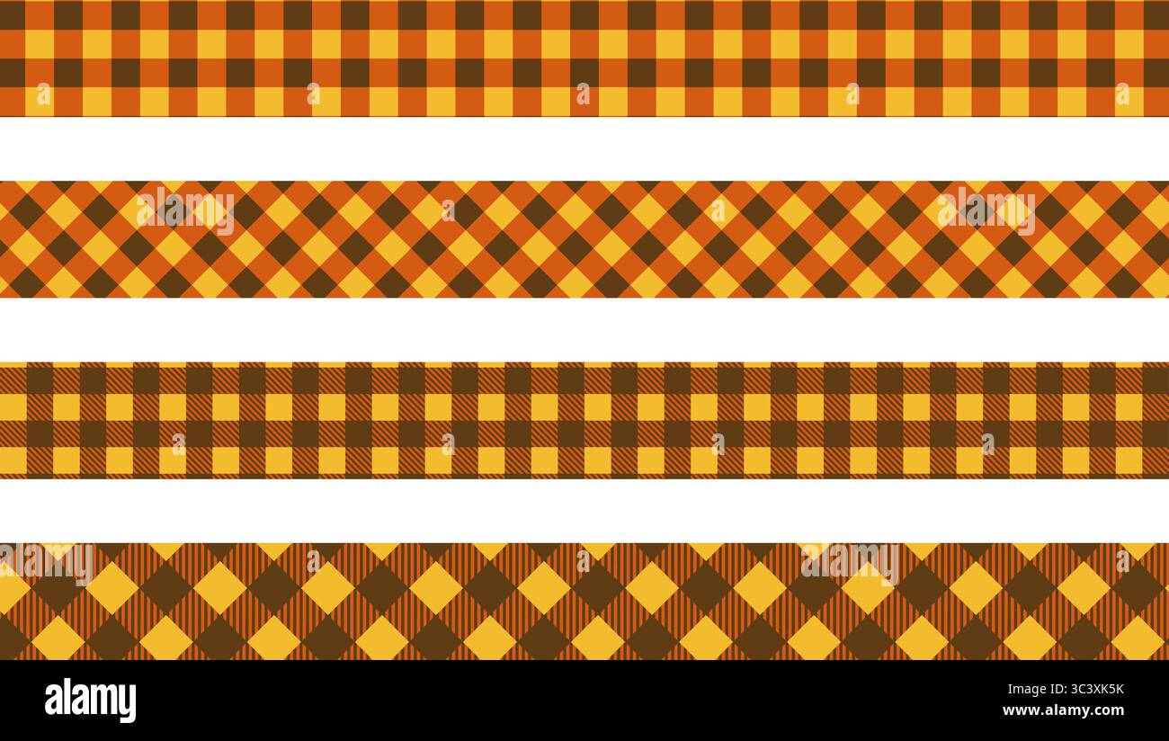 Tartan fabric tapes Stock Vector Images - Alamy