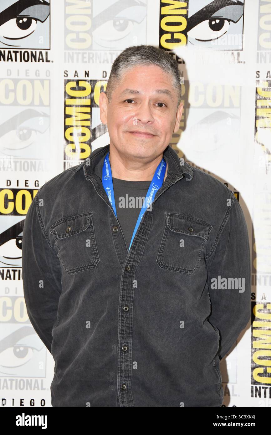 John Ramirez attends the photocall for "Andreas Deja: 30 Years of Disney Villains" at Comic Con ...