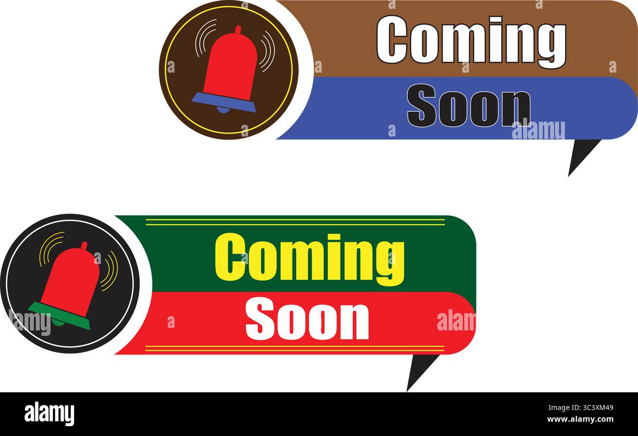 Coming soon banner digital Stock Vector Images - Alamy