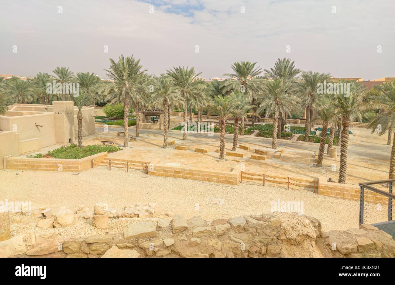 Panoramic view of Diriyah, a UNESCO World Heritage site near Riyadh ...
