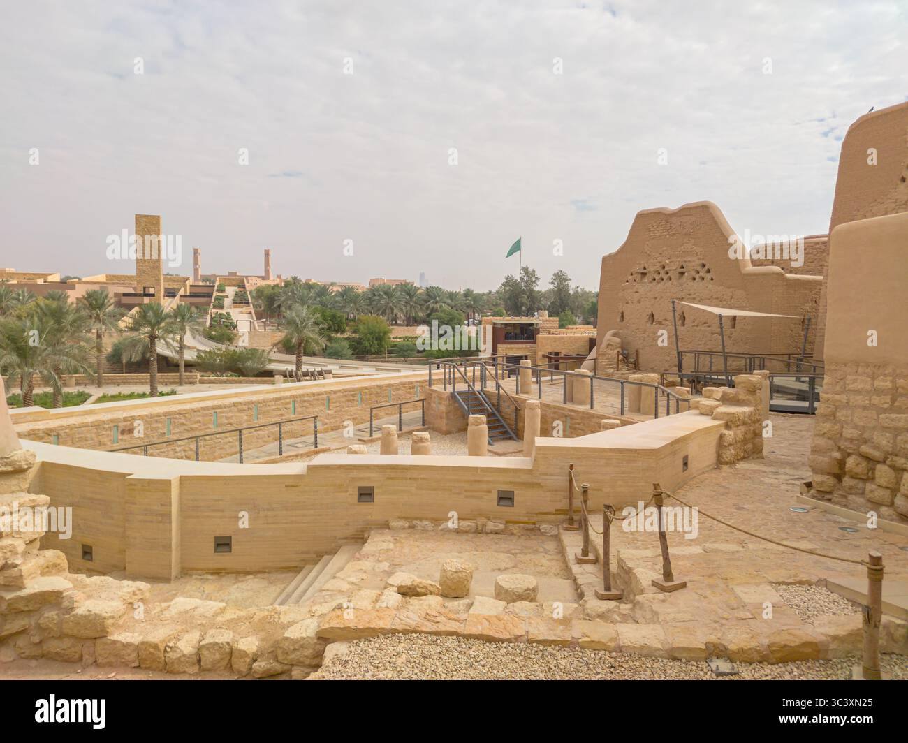 Panoramic view of Diriyah, a UNESCO World Heritage site near Riyadh ...