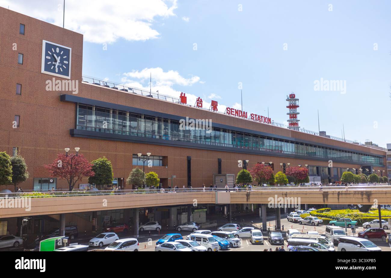 Sendai, Japan - April 16 2025: exterior of Sendai station. Sendai Train ...