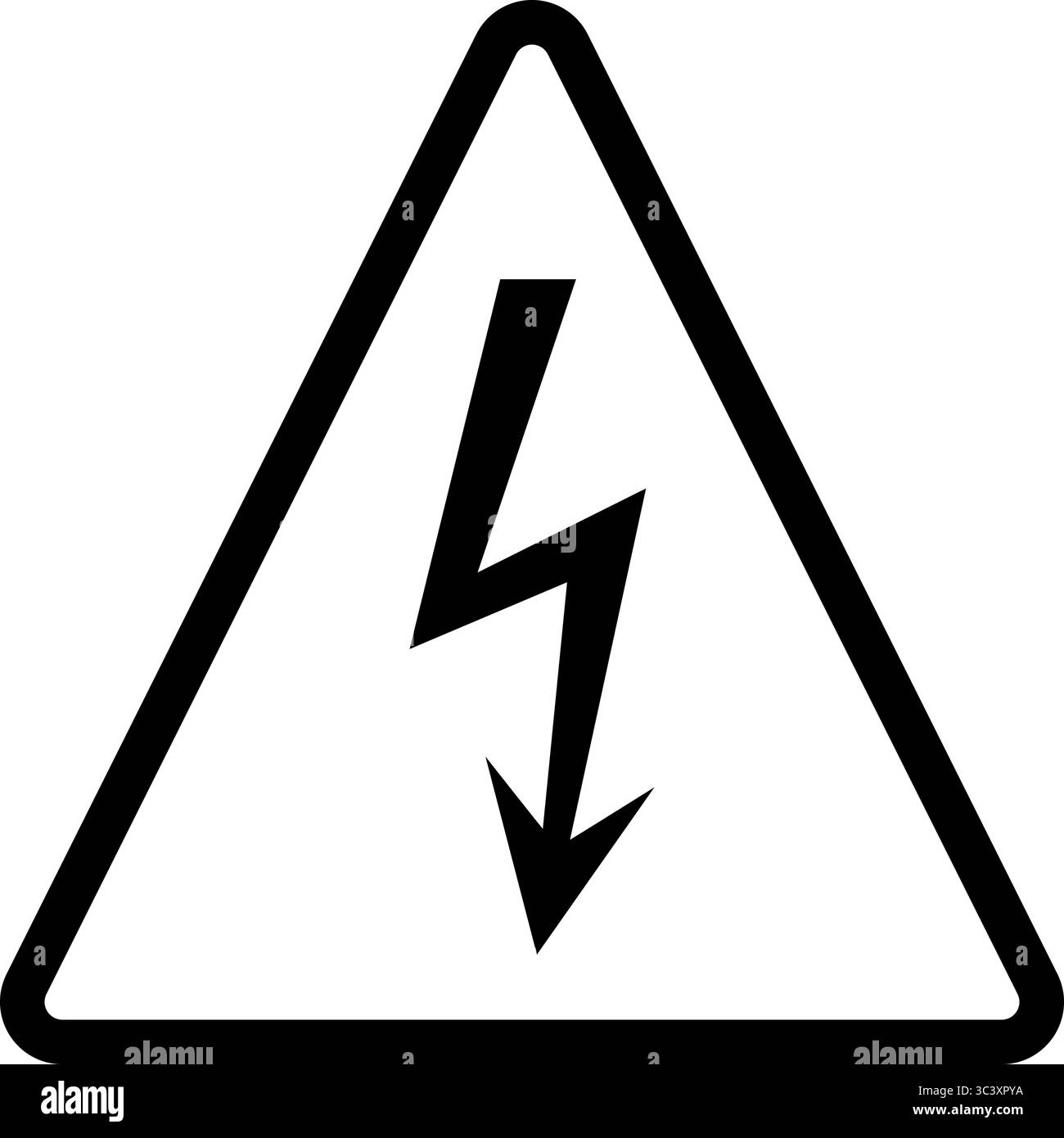 High voltage icon outline Stock Vector Images - Alamy