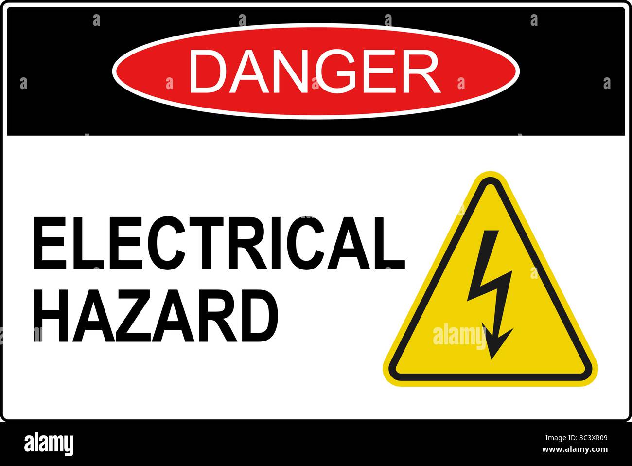 Hazard danger Stock Vector Images - Alamy
