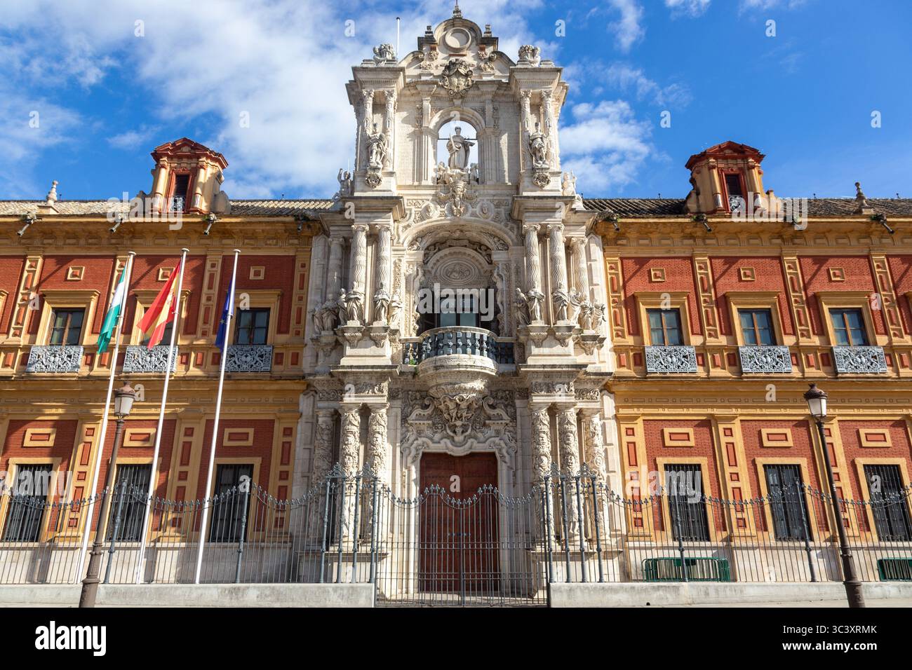 Historical San Telmo Palace Building Exterior Facade, Seat of the ...