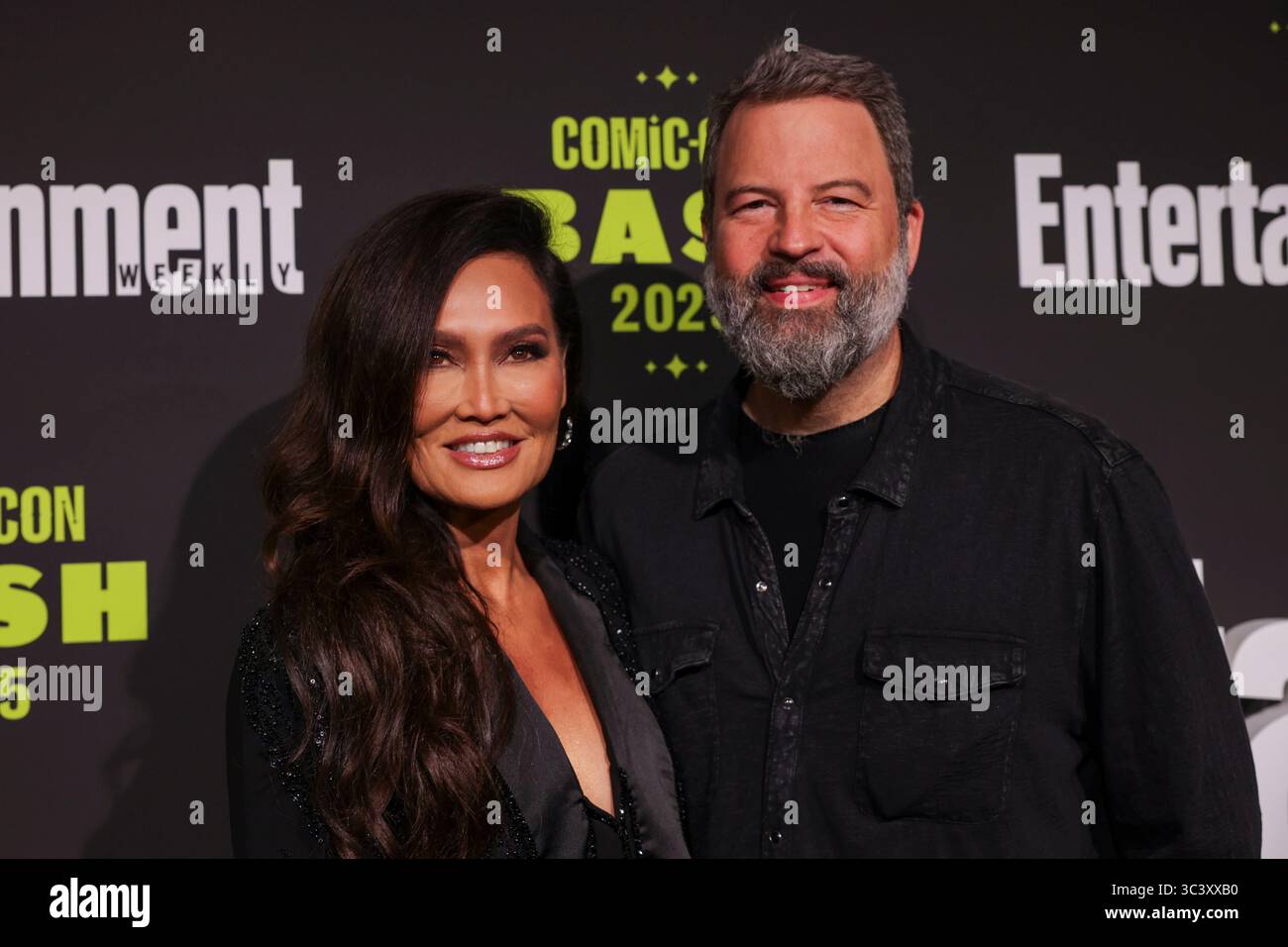Tia Carrere, left, and Paul Debevec attend Entertainment Weekly's Comic ...