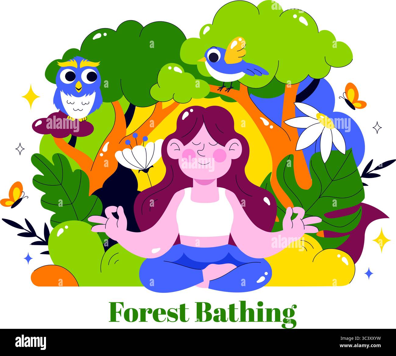 Ecotherapy Stock Vector Images - Alamy