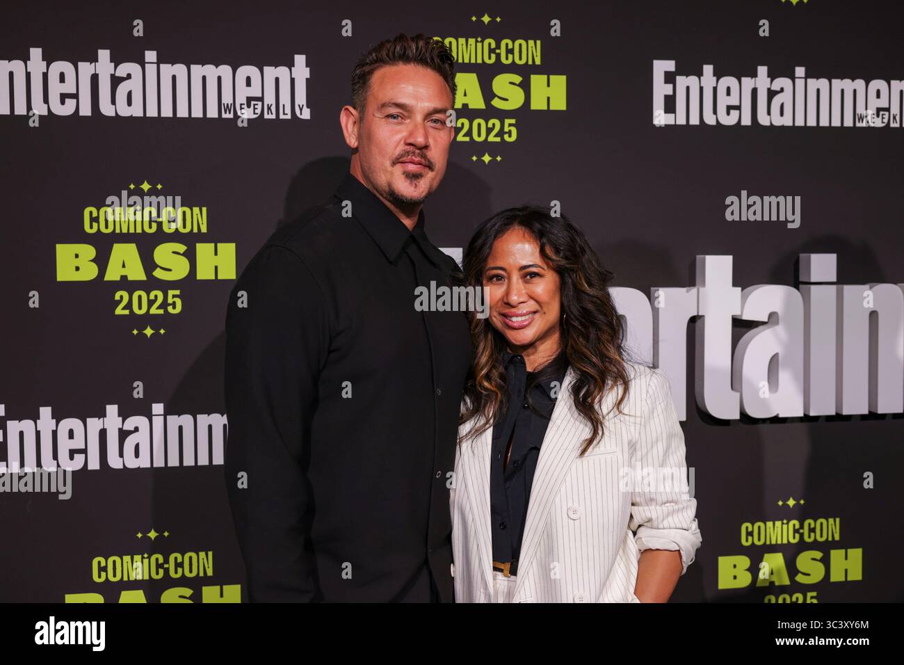 Kevin Alejandro, left, and Leslie Alejandro attend Entertainment Weekly ...
