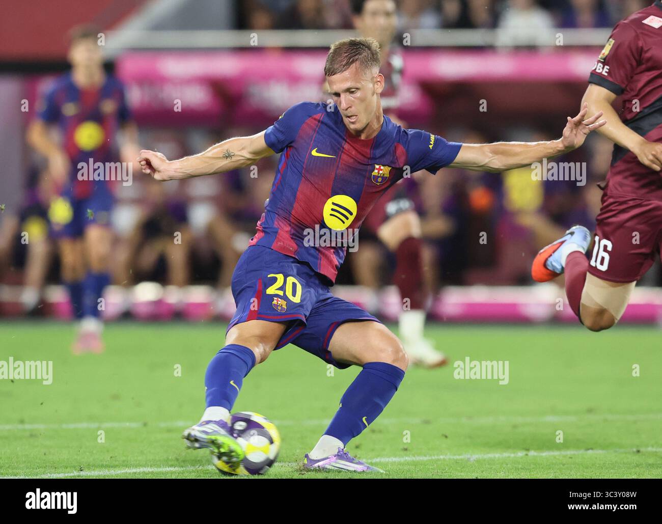 July 27, 2025, Kobe, Japan - FC Barcelona midfielder Dani Olmo plays ...