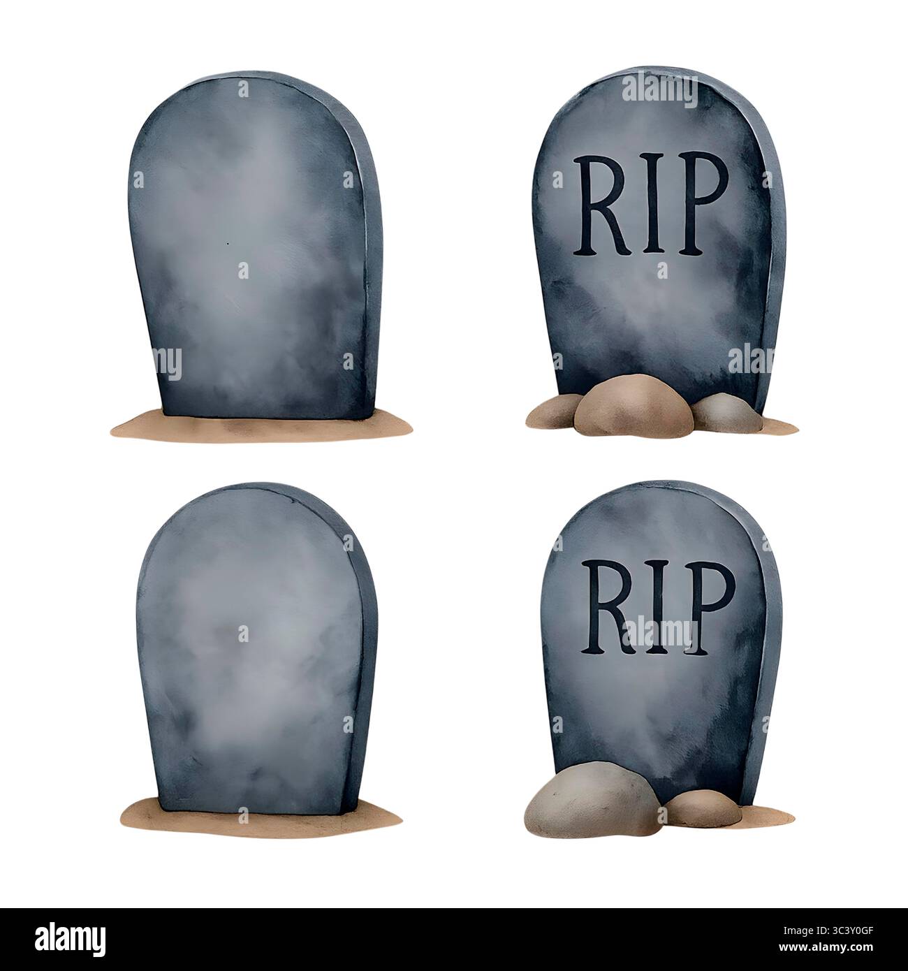 Hand Painted Halloween Clipart – Cute Ghosts, Props & Spooky Objects in ...