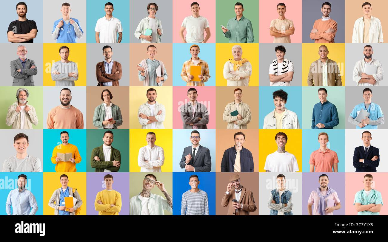 Collage senior men wearing hi-res stock photography and images - Alamy
