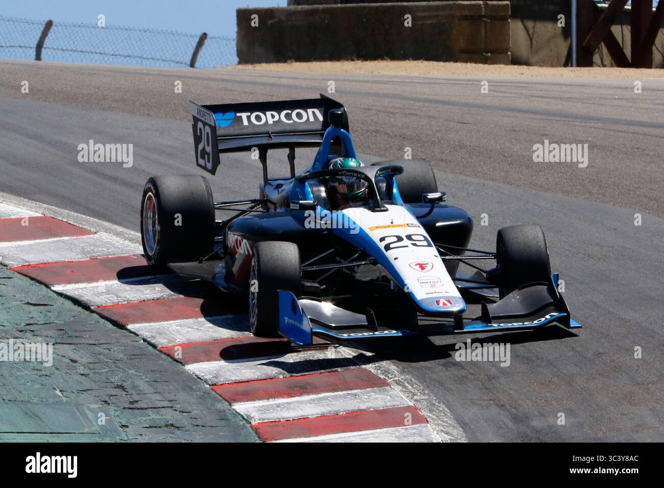 SALINAS, CA - JULY 26: Andretti Global James Roe (29) races down the ...
